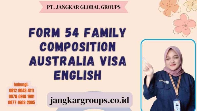 Form 54 Family Composition Australia Visa English