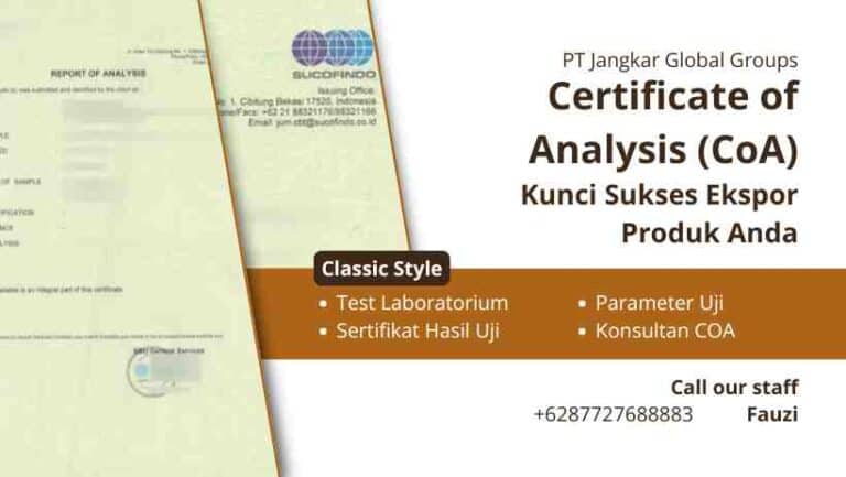 Certificate of Analysis (CoA) Kunci Sukses Ekspor Produk Anda – Jangkar ...
