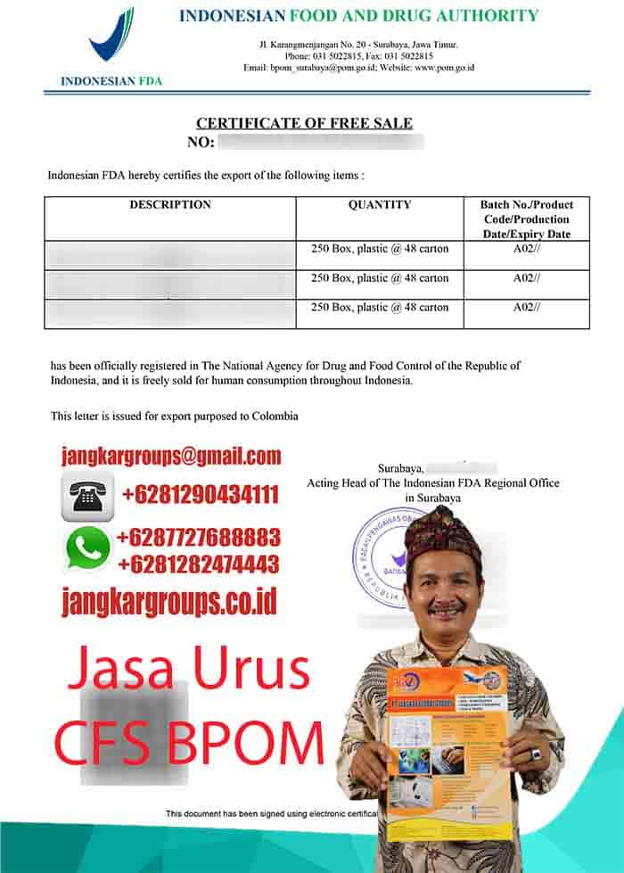BPOM Certificate of Free Sales (CFS): Kunci Akses Pasar Global